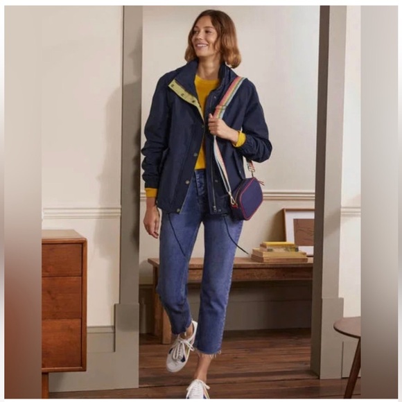 Boden | Jackets & Coats | Boden Waterproof Womens Jacket Navy With ...